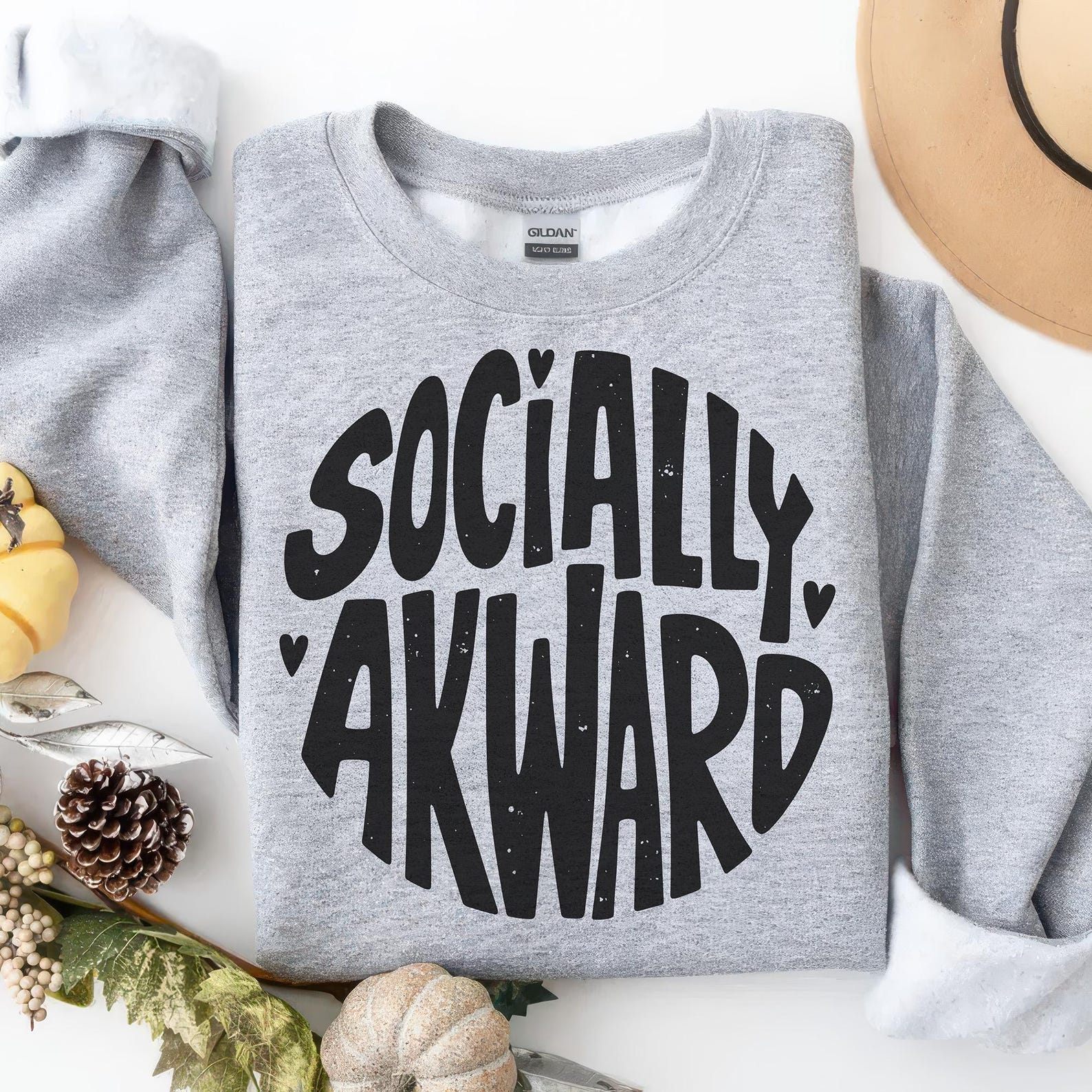 Socially Awkward PNG SVG - Funny Introvert Quote Digital Shirt ...