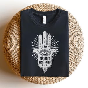 I Am Divinely Protected PNG SVG - Spiritual Hamsa Hand Eye Quote Mystic ...