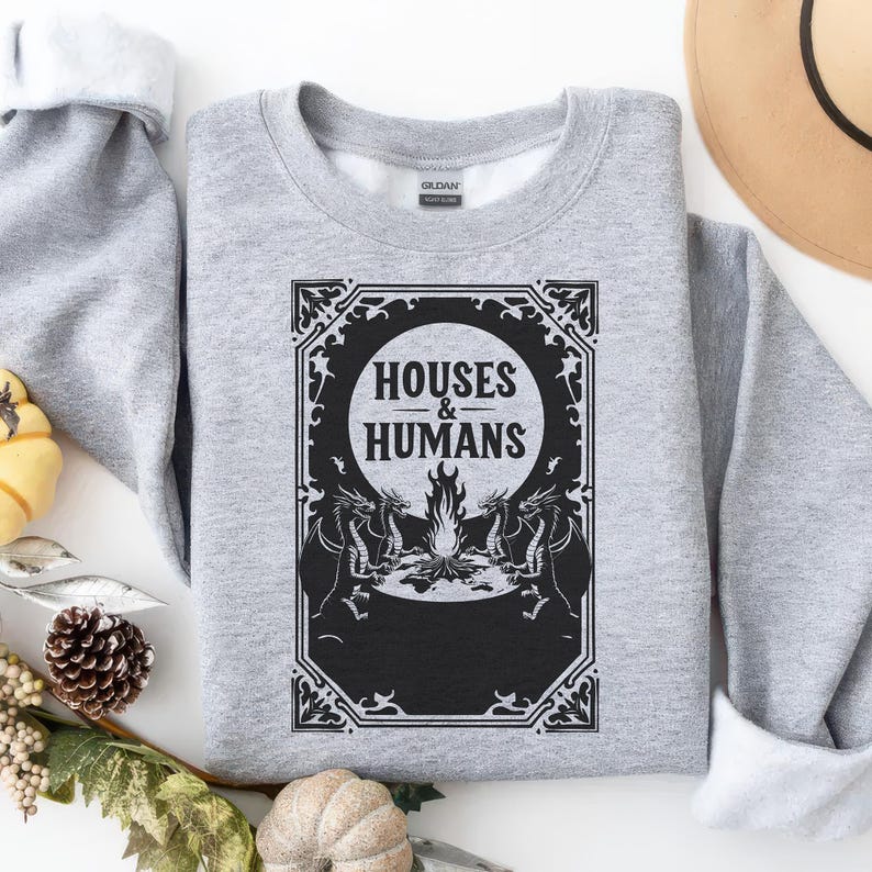 Houses and Humans T-shirt Design PNG SVG - Fantasy Dragon Tabletop RPG ...