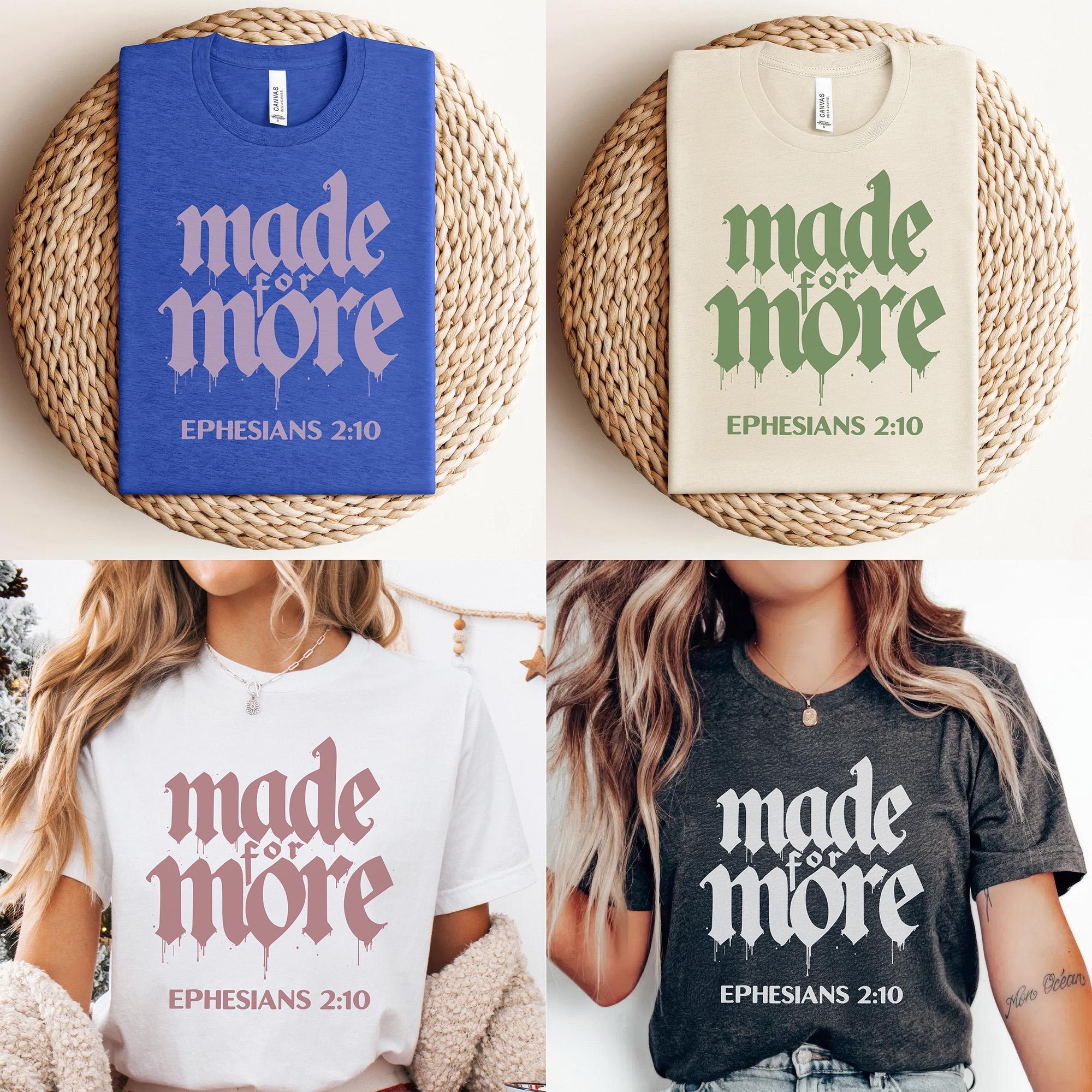 Made for More PNG SVG - Christian Bible Verse Shirt Design Faith ...