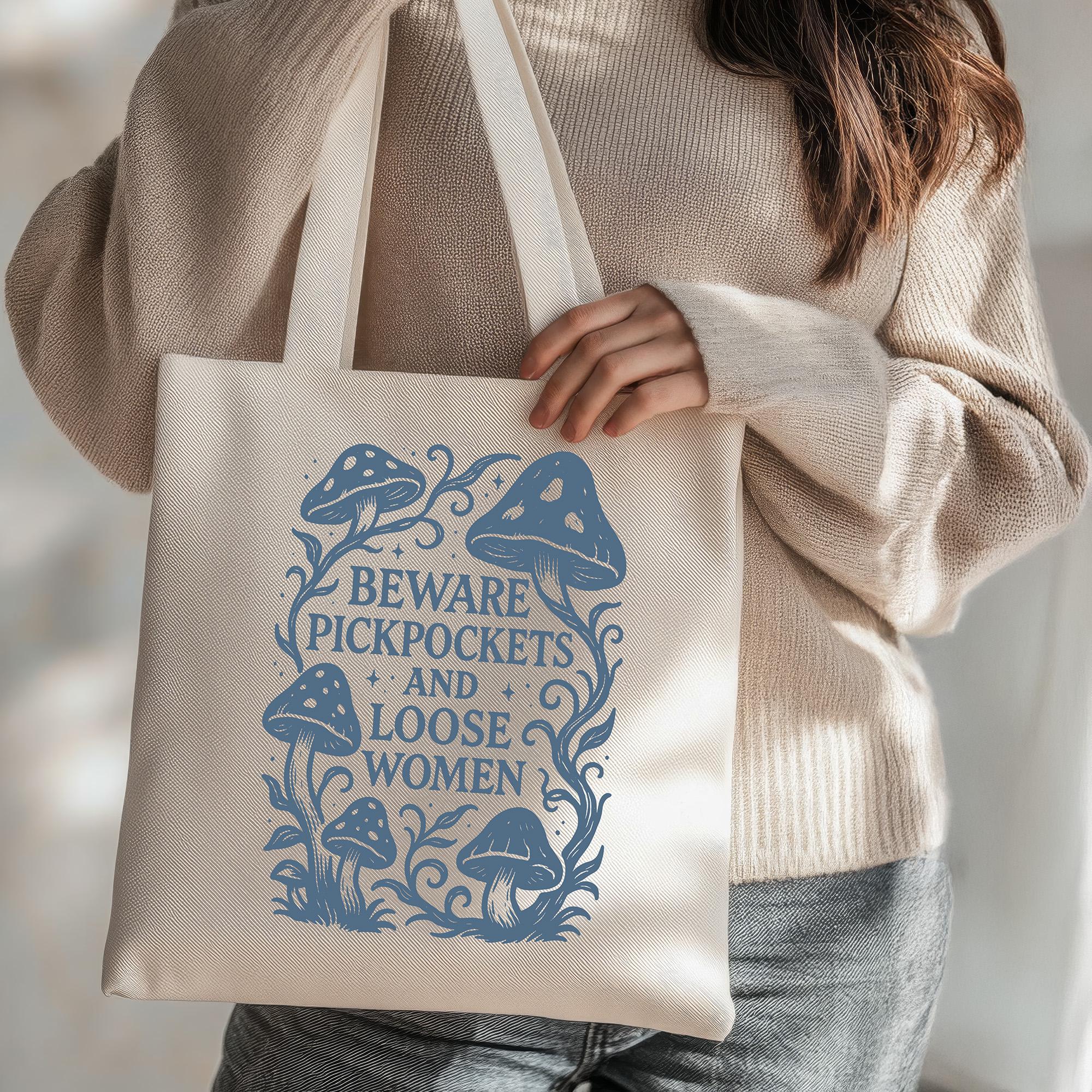 Beware Pickpockets and Loose Women PNG SVG - Cottagecore Mushroom ...
