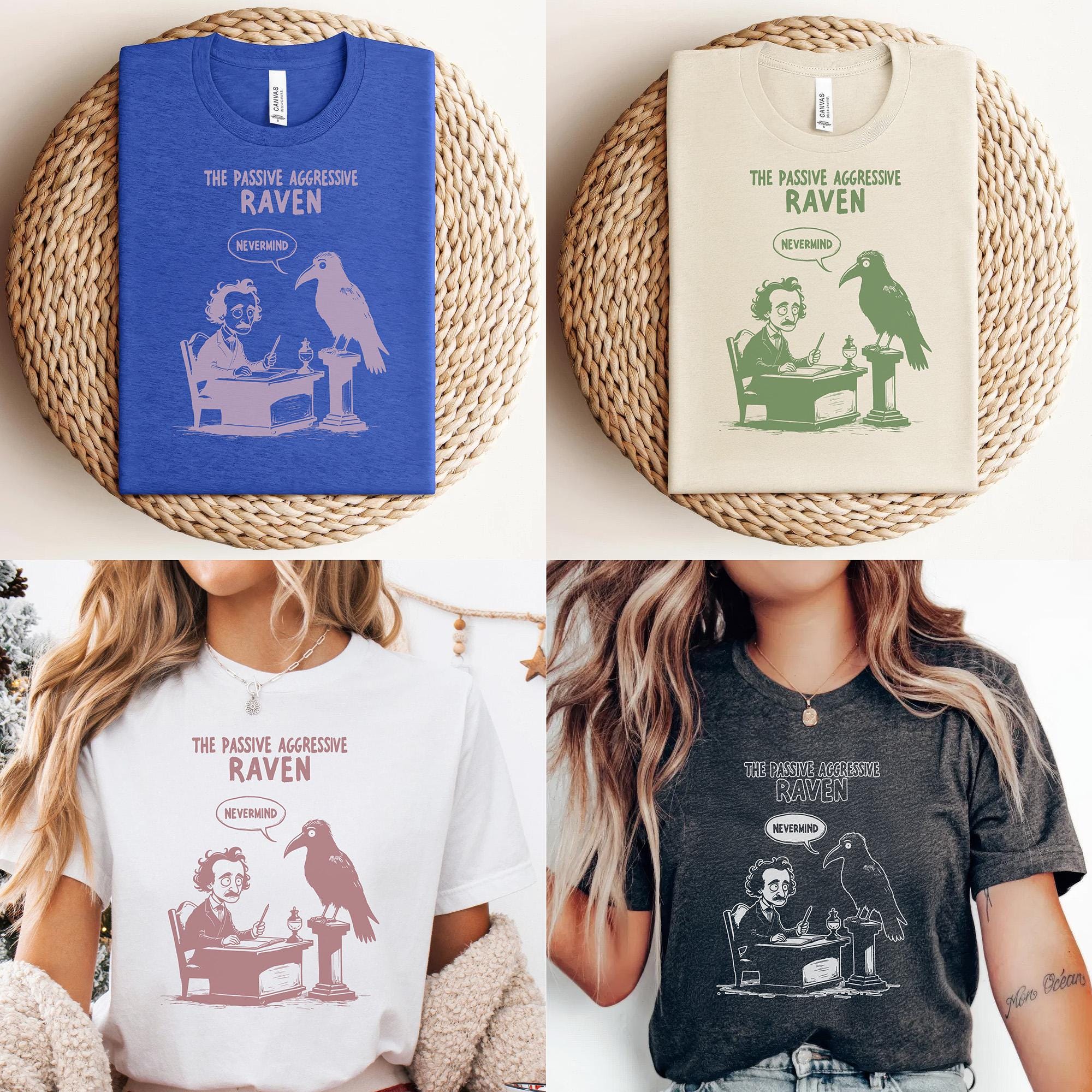 Passive Aggressive Raven PNG SVG - Funny Gothic Quote Poe Humor Digital ...