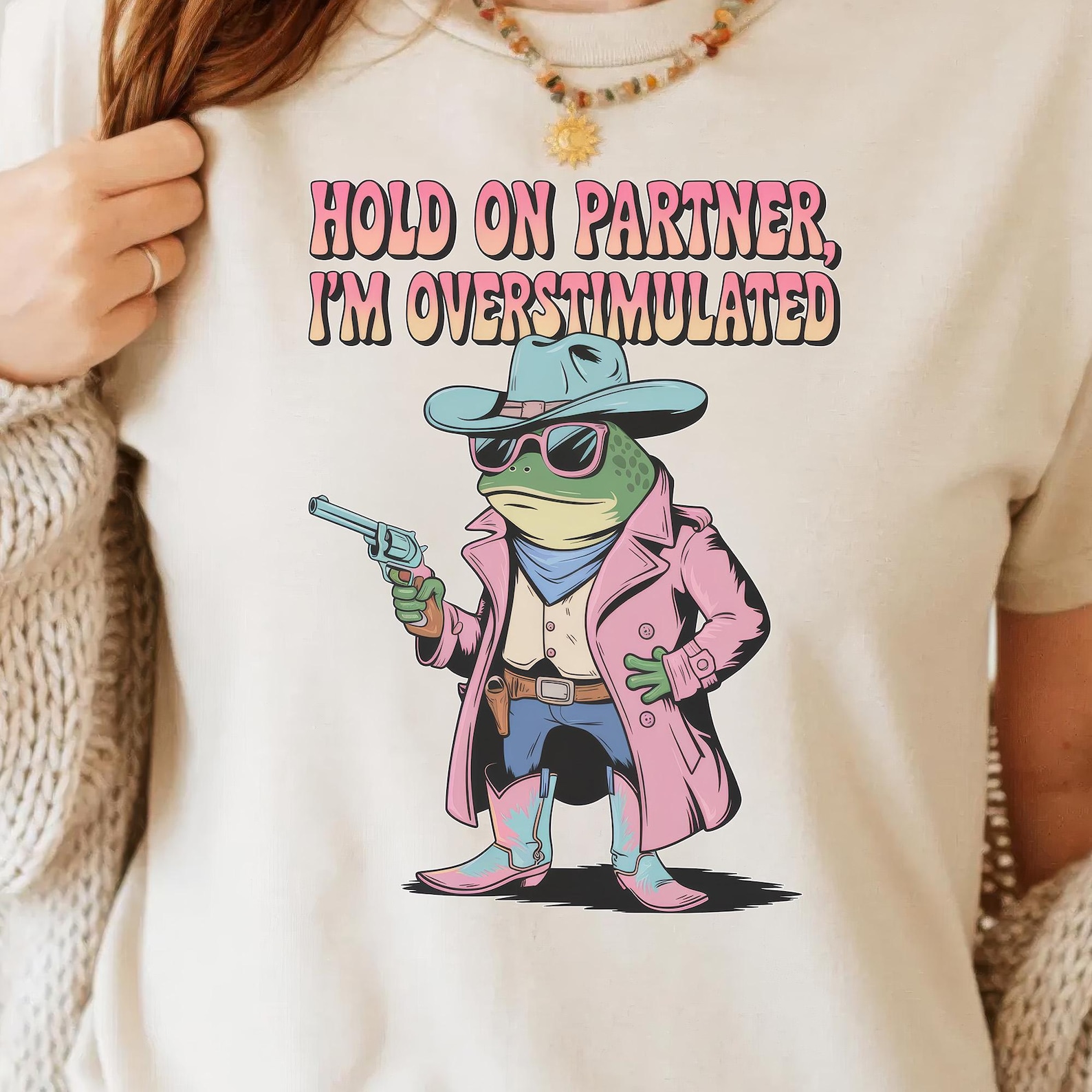 Hold on Partner I'm Overstimulated PNG - Funny Frog Png, Frog Meme Png ...
