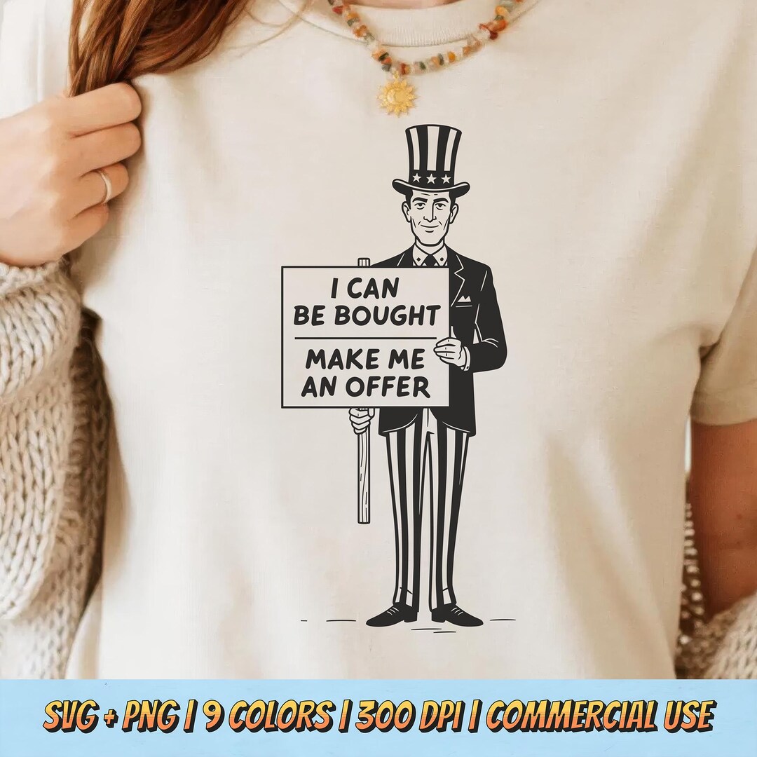 I Can Be Bought PNG SVG - Make Me an Offer Humor Retro Sarcastic Quote ...