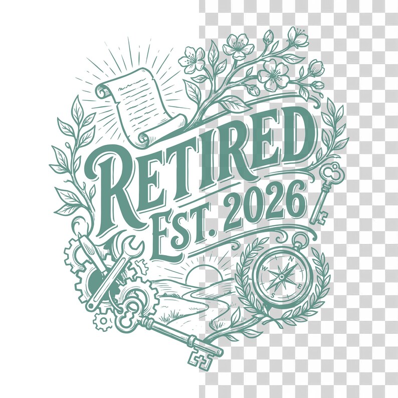 Retired Fest 2026 PNG SVG - Retirement Graphic Vintage Celebration ...