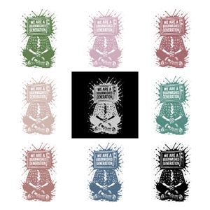 We Are A Brainwashed Generation PNG SVG - Retro TV Head Quote Digital ...