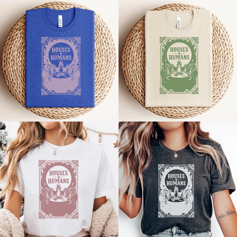 Houses and Humans T-shirt Design PNG SVG - Fantasy Dragon Tabletop RPG ...