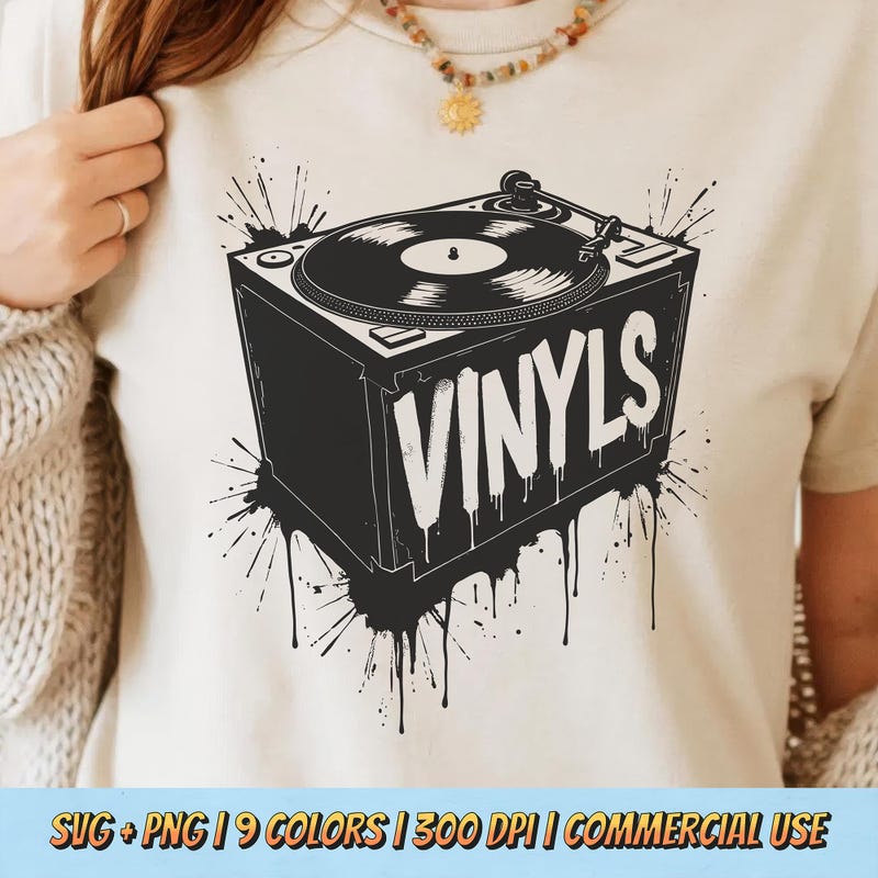 Vinyl Record Graffiti Art - Etsy