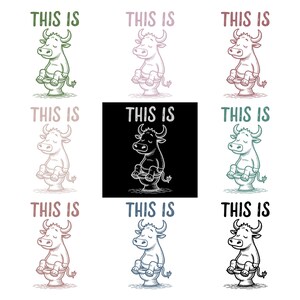 This is Bullsh*t Toilet PNG SVG - Funny Bull Bathroom Humor Animal ...