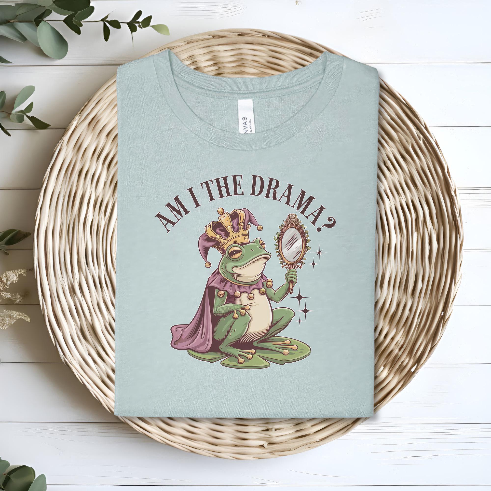 Am I the Drama? PNG - Funny Frog Drama T-shirt Design, Whimsical ...