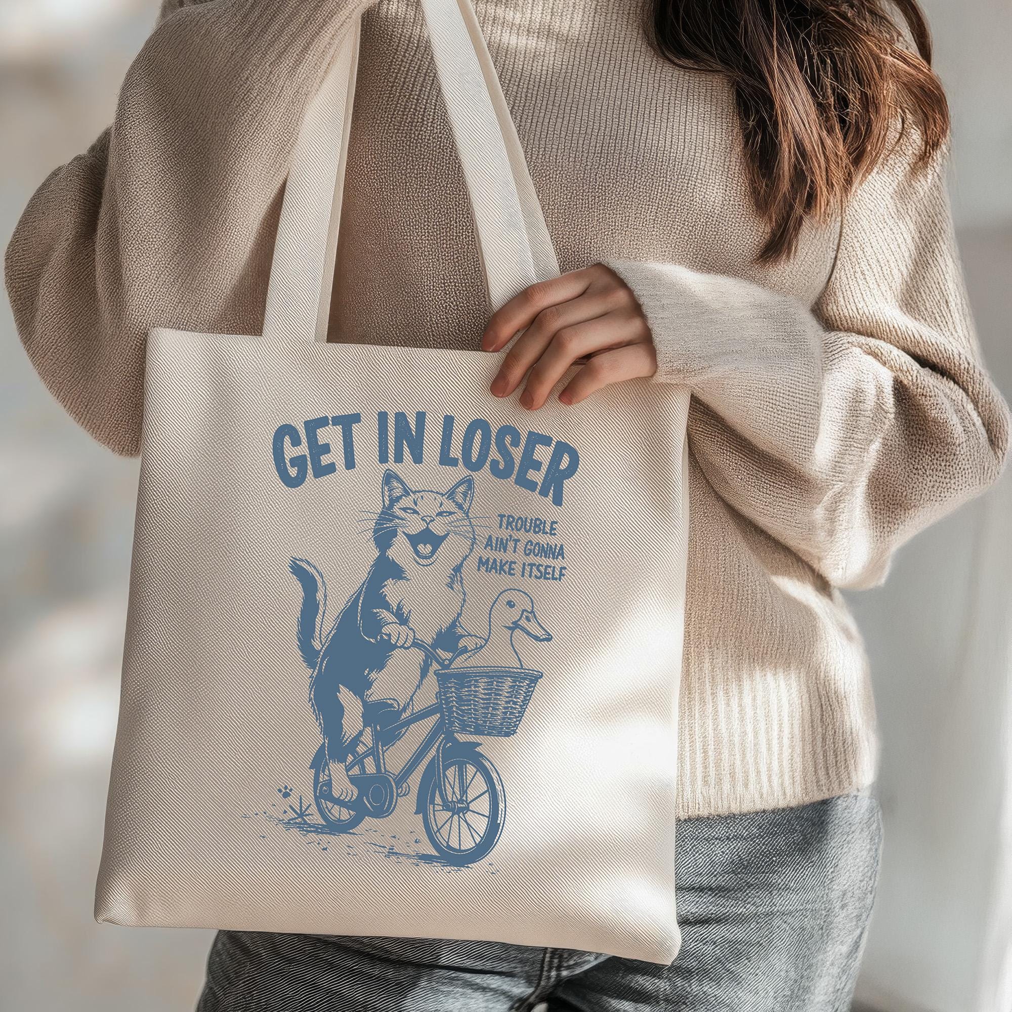 Get in Loser PNG SVG - Funny Cat Animal Quote Digital Graphic Cute ...