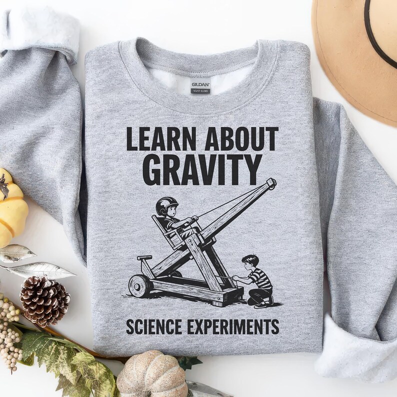 Learn About Gravity PNG SVG - Funny Science Experiment Quote Retro STEM ...