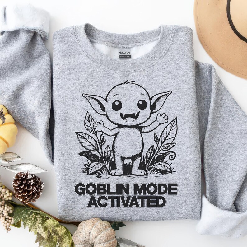 Goblin Mode Activated PNG SVG - Cute Graphic Funny Quote Digital Art ...