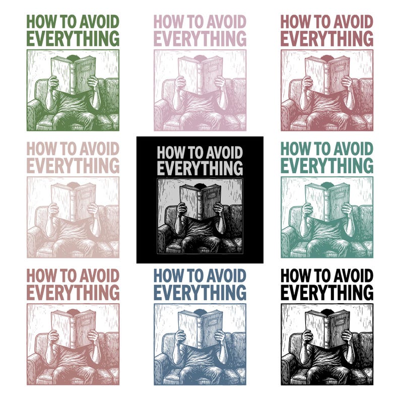 How to Avoid Everything PNG SVG - Funny Introvert Quote Graphic Digital ...