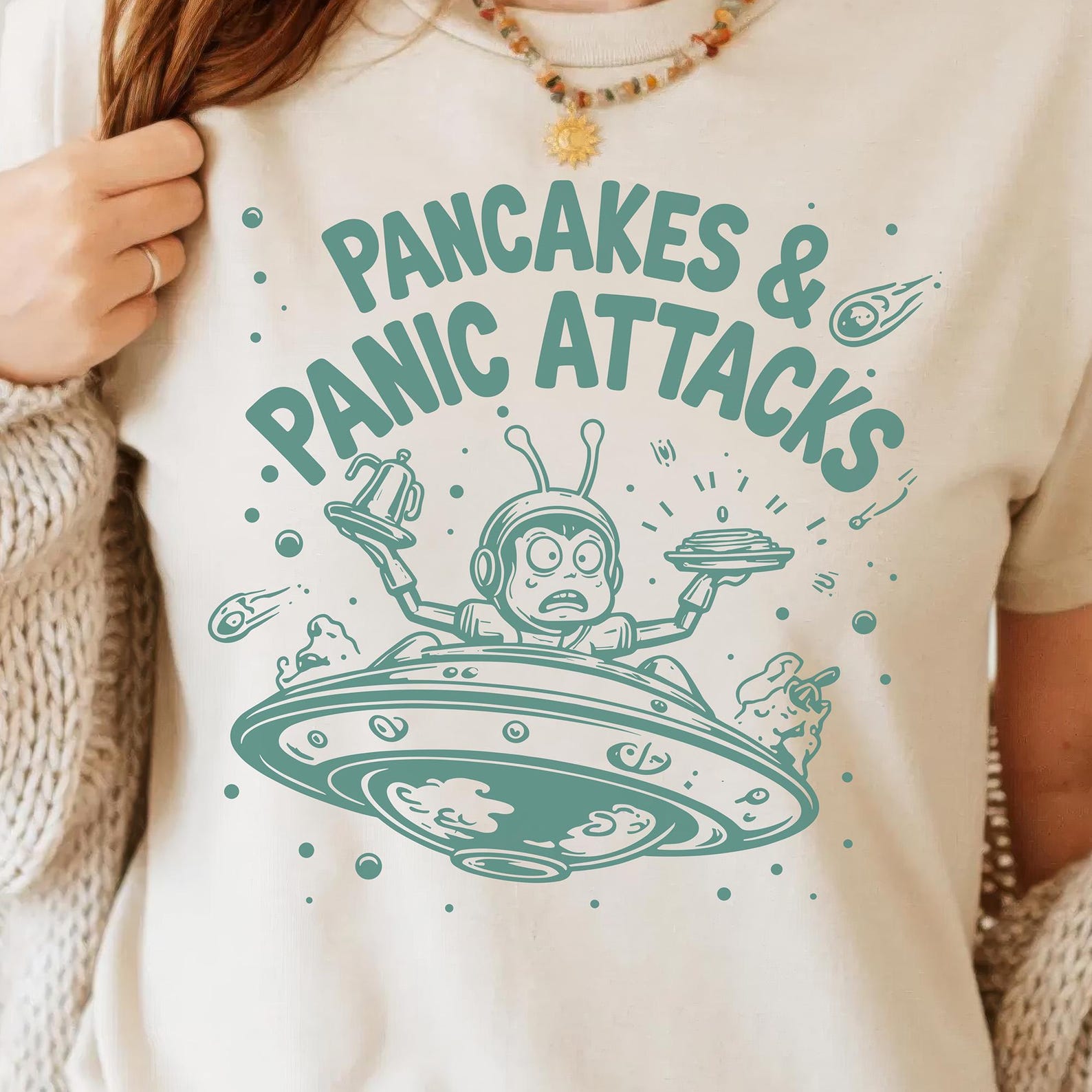 Pancake & Panic Attacks SVG - Mental Health PNG Funny Anxiety Meme ...