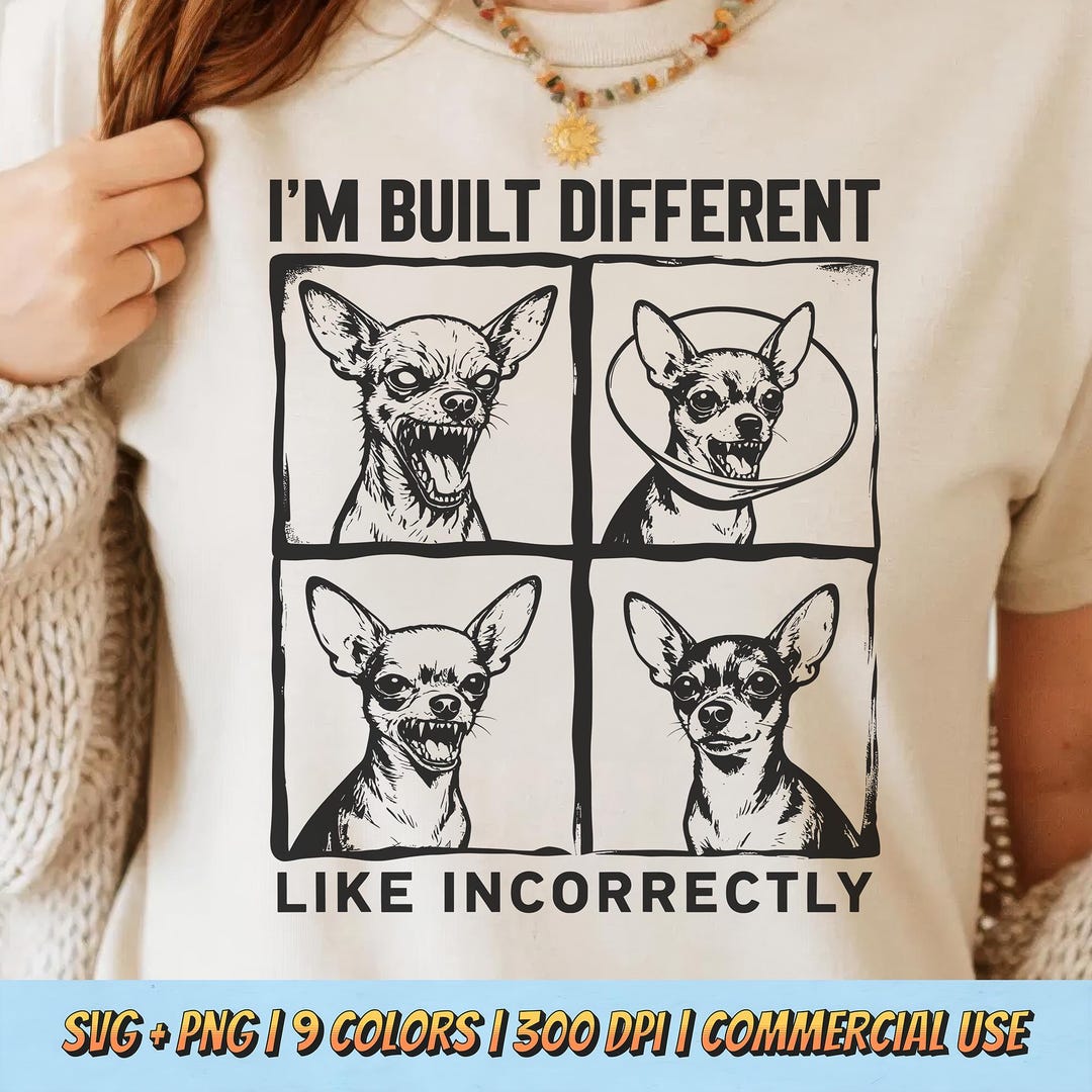 I’m Built Different Like Incorrectly PNG SVG - Funny Sarcastic ...