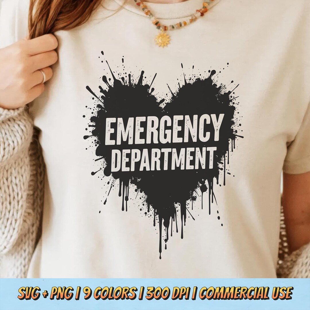 Emergency Department T-shirt Design PNG SVG - Nurse Medical Worker ...