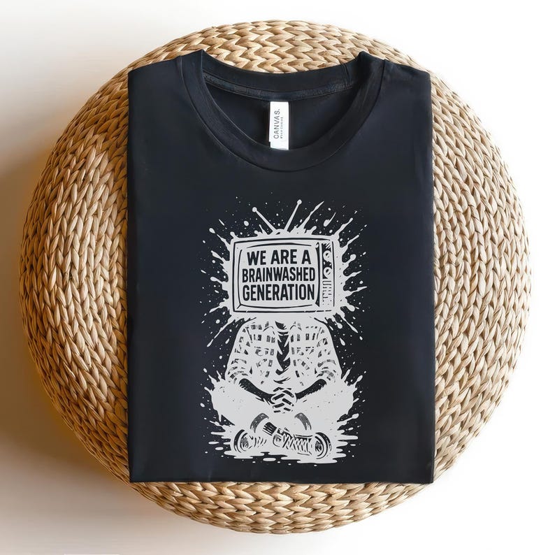 We Are A Brainwashed Generation PNG SVG - Retro TV Head Quote Digital ...