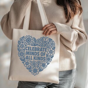 Celebrate Minds of All Kinds PNG SVG - Neurodiversity Awareness Floral ...