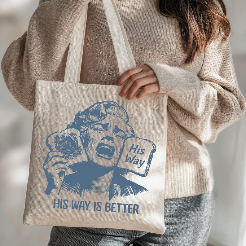 His Way is Better PNG SVG - Funny Retro Meme Digital Art Crying Woman ...