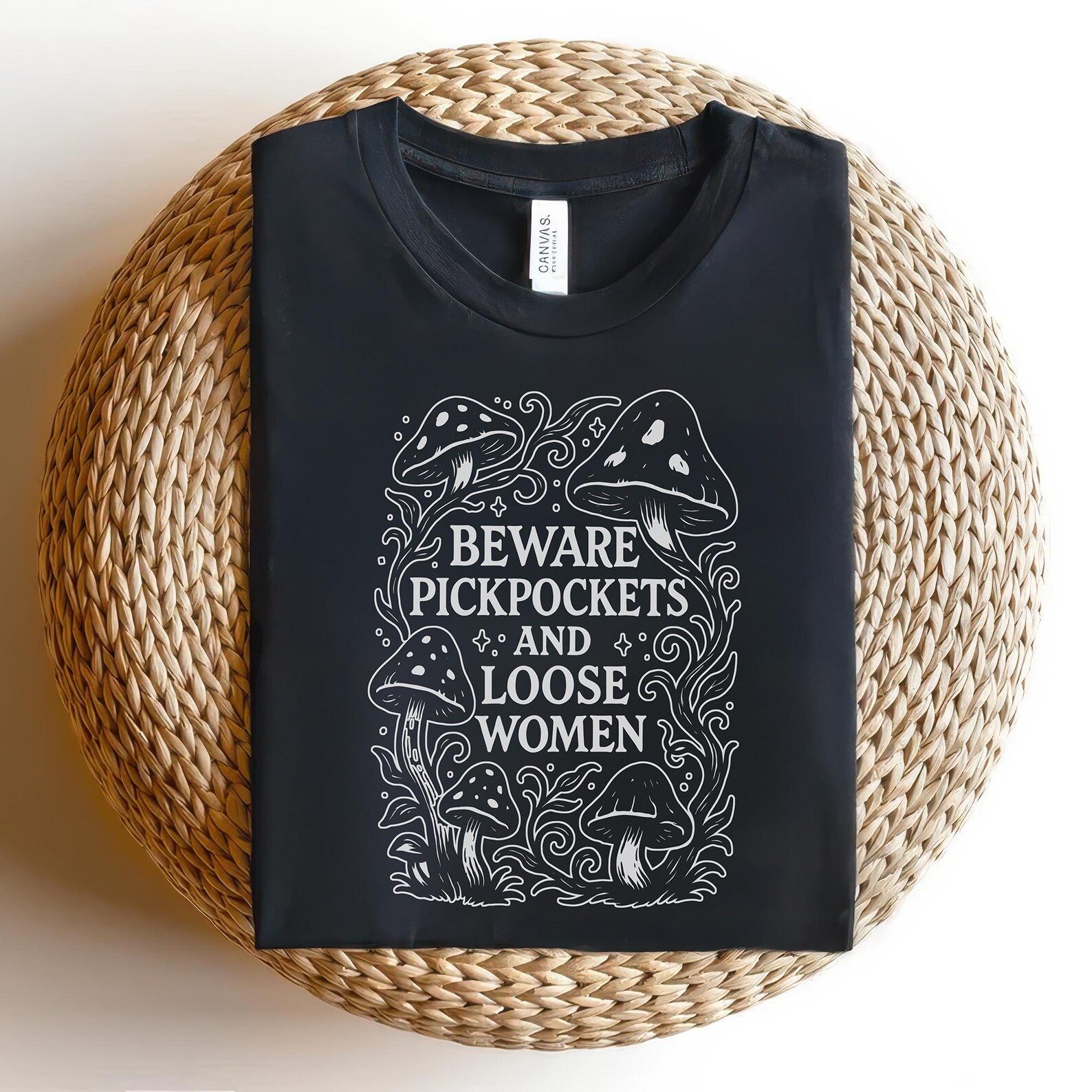 Beware Pickpockets and Loose Women PNG SVG - Cottagecore Mushroom ...