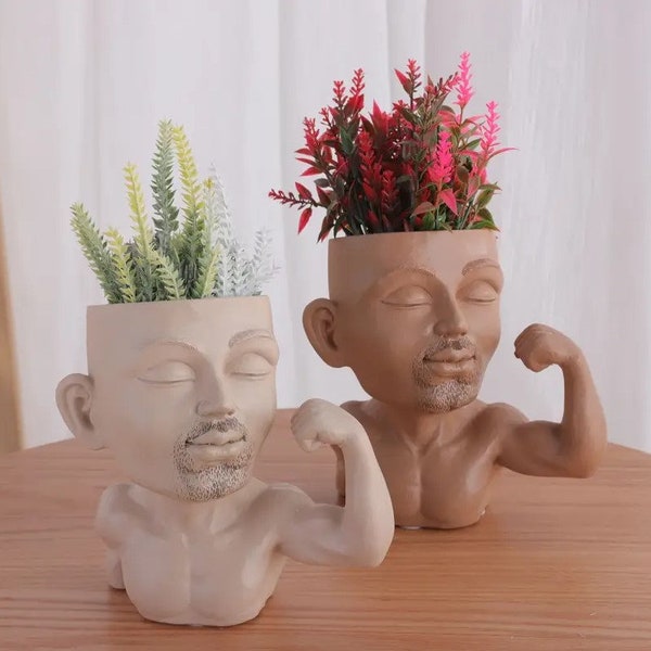 Large Face Planter - Etsy