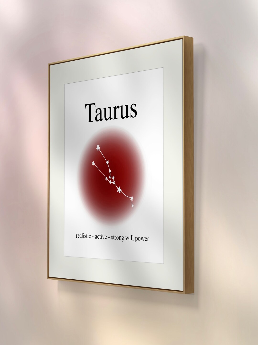 Zodiac TAURUS Art Print Constellation, 11 X 14 Astrology Wall Art ...