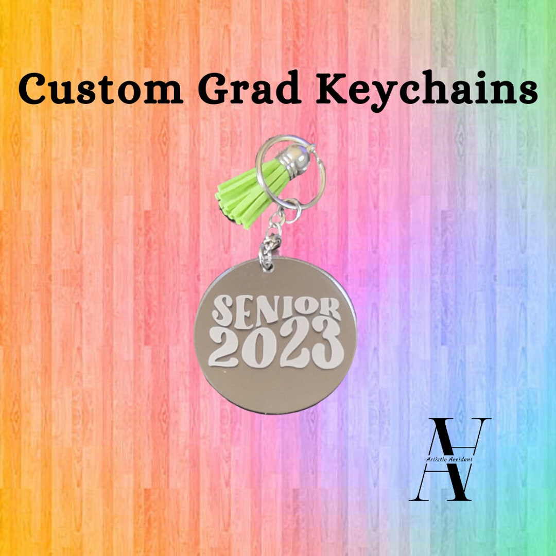 Personalized Graduation Keychains - Clear Acrylic - Etsy