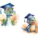 Dinosaur Graduation Clipart 7 PNG Bundle, School Dinosaur Clip Art ...