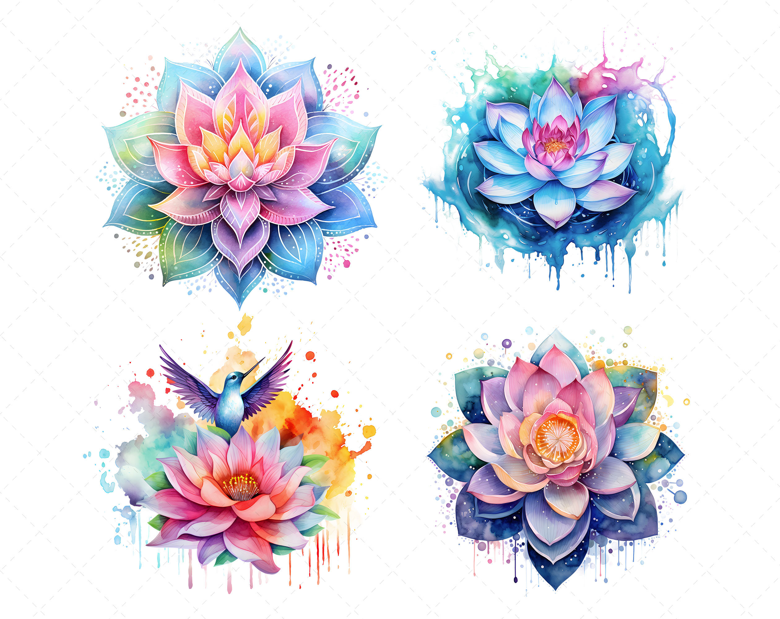 Blissful Yoga Watercolor Clipart Bundle, Pastel Color Yoga PNG ...