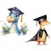 Dinosaur Graduation Clipart 7 PNG Bundle, School Dinosaur Clip Art ...