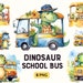 Dinosaur Graduation Clipart 7 PNG Bundle, School Dinosaur Clip Art ...