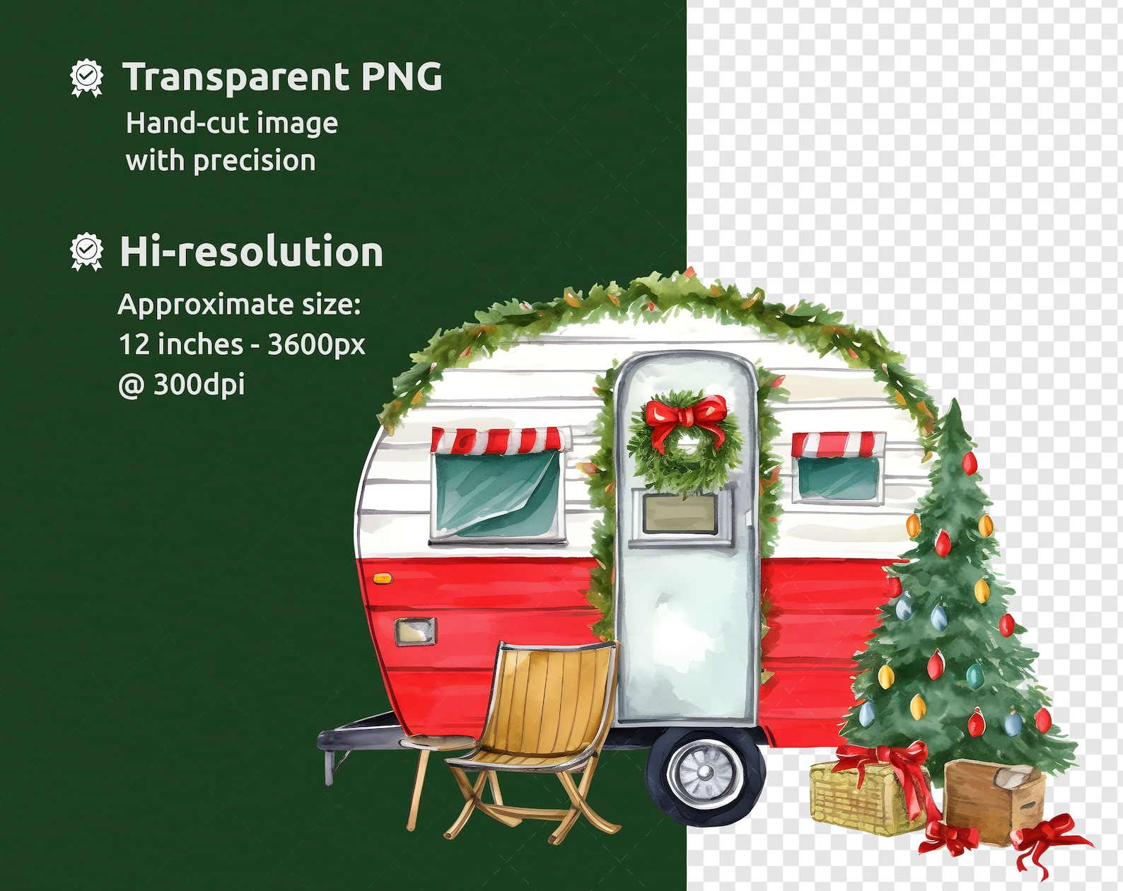 Camper's Christmas Clipart PNG Bundle Christmas in July - Etsy