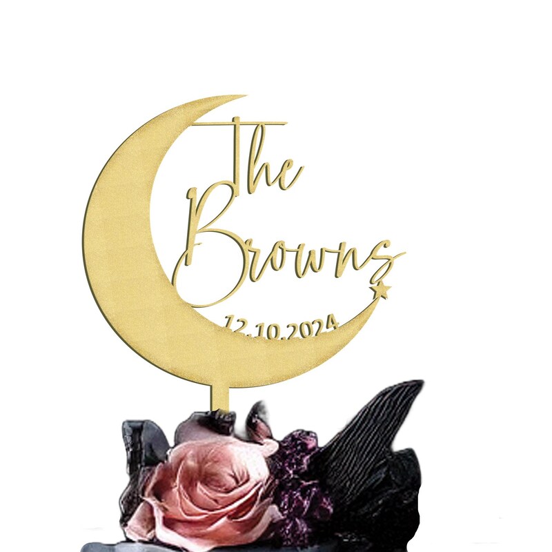 Celestial Wedding Cake Topper - Etsy