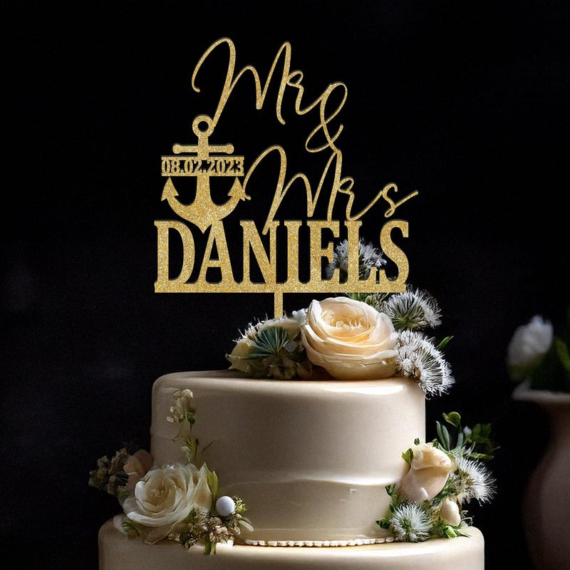 Nautical Wedding Cake Topper - Etsy
