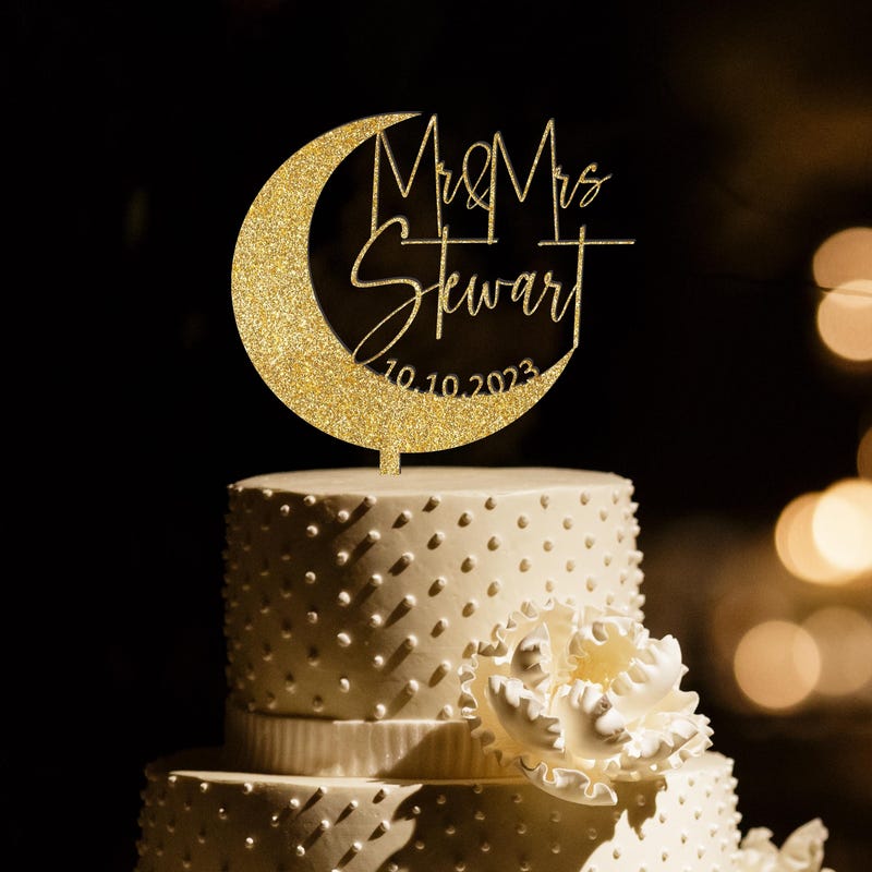 Celestial Wedding Cake Topper - Etsy