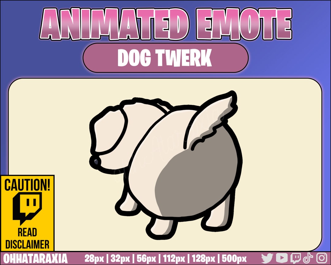 Animated Emote/alert - WHITE Retriever Dog Twerk - Instant Download ...