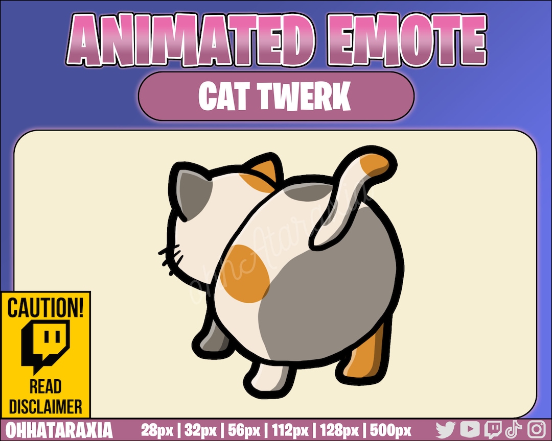 Animated Emote/alert - CALICO Cat Twerk - Instant Download - Ready to Use! - Etsy