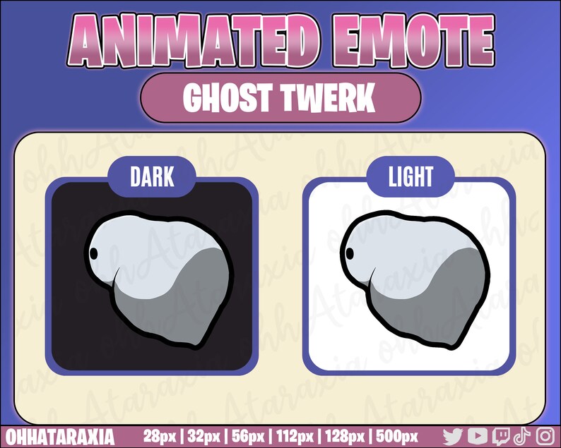 Animated Emote/alert - Ghost Twerk - Instant Download - Ready to Use ...
