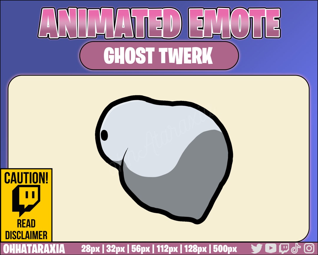 Animated Emote/alert - Ghost Twerk - Instant Download - Ready to Use ...