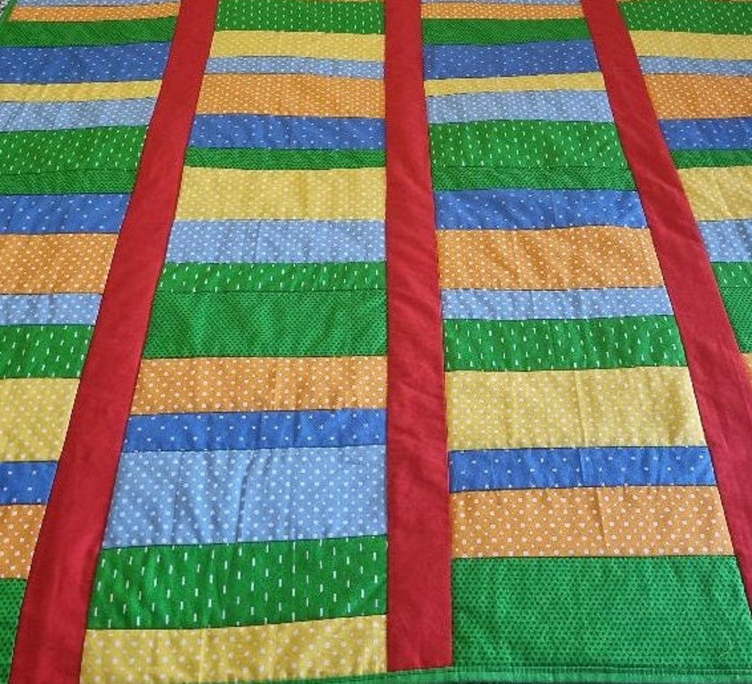Primary Colours Cot Quit/baby Blanket/play Mat - Etsy