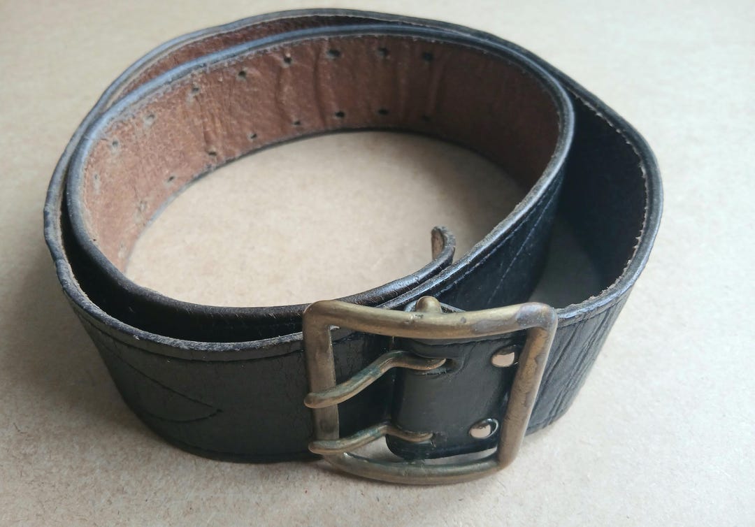 Soviet Russian Military Officer's Leather Belt, Brown Unisex Belt ...