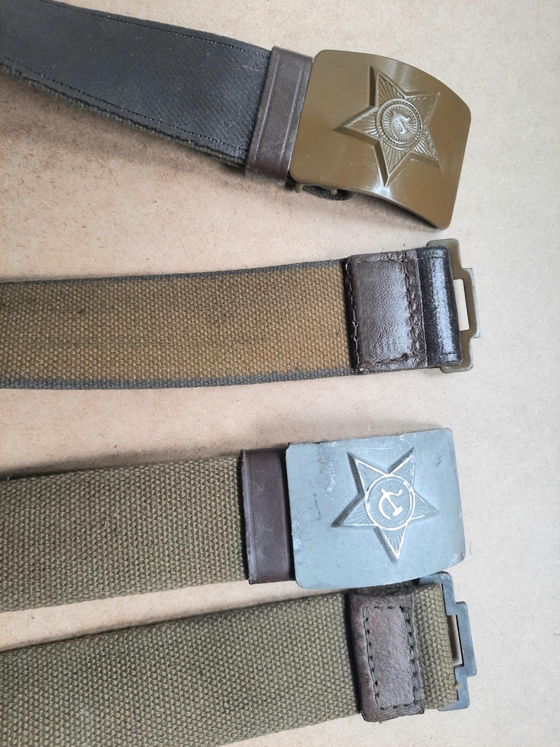 Soviet Russian Soldier's Field Belt, Men's Military Belt. Brown Belt ...