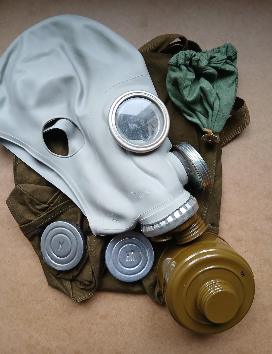 Soviet Russian Military Pmg-2\gp-5m Gas Mask, Filter Eo-62k. Complete ...