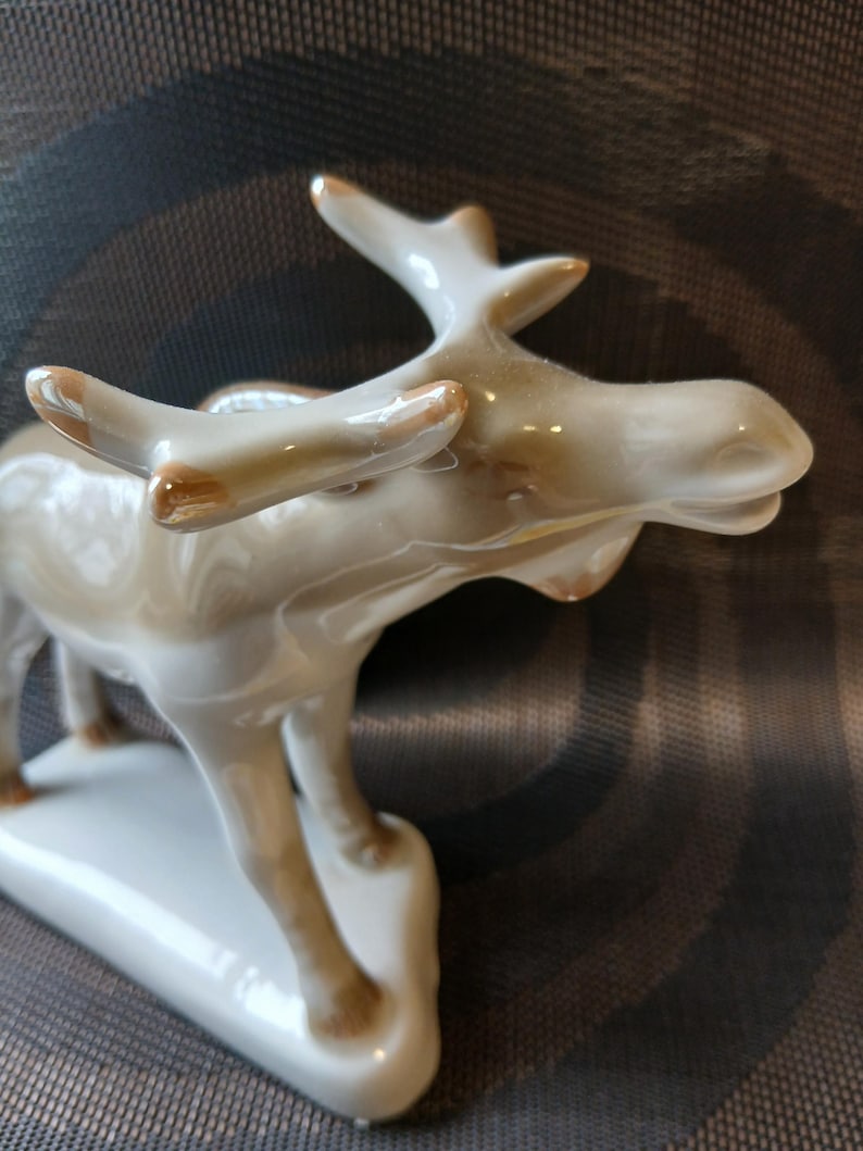 Souvenir. Soviet Ukrainian Porcelain Figurine of an Elk, a Moose ...