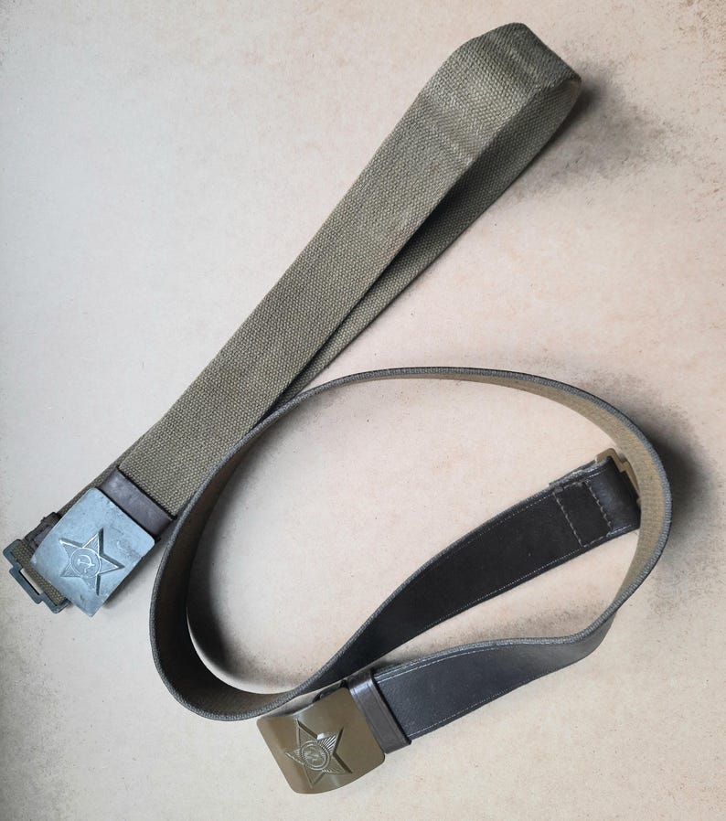 Soviet Russian Soldier's Field Belt, Men's Military Belt. Brown Belt ...