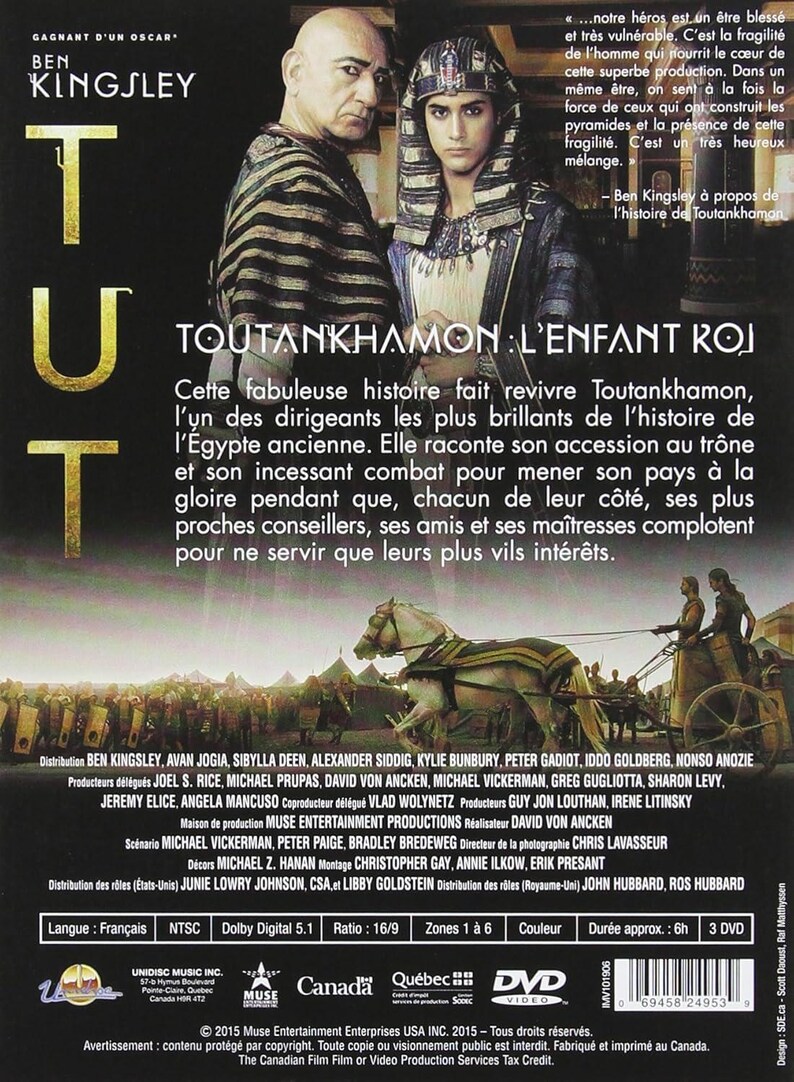 TUT Toutankhamon L'enfant Roi - DVD - Etsy