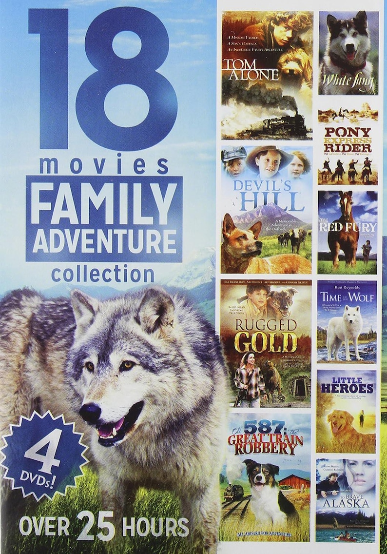 18 MOVIES Family ADVENTURE - Collection (4dvd) - DVD - Etsy