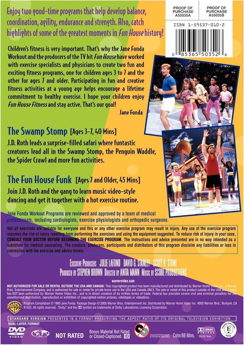 JANE FONDA - Collection: Swamp Stomp & Fun House Funk - DVD - Etsy