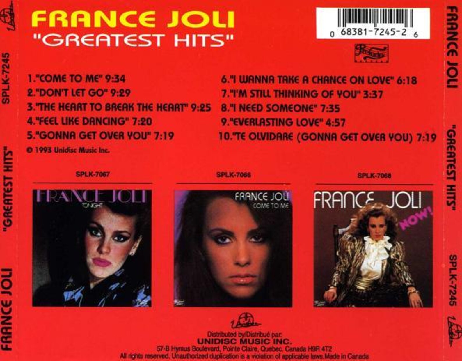 FRANCE JOLI - Greatest Hits - CD - Etsy